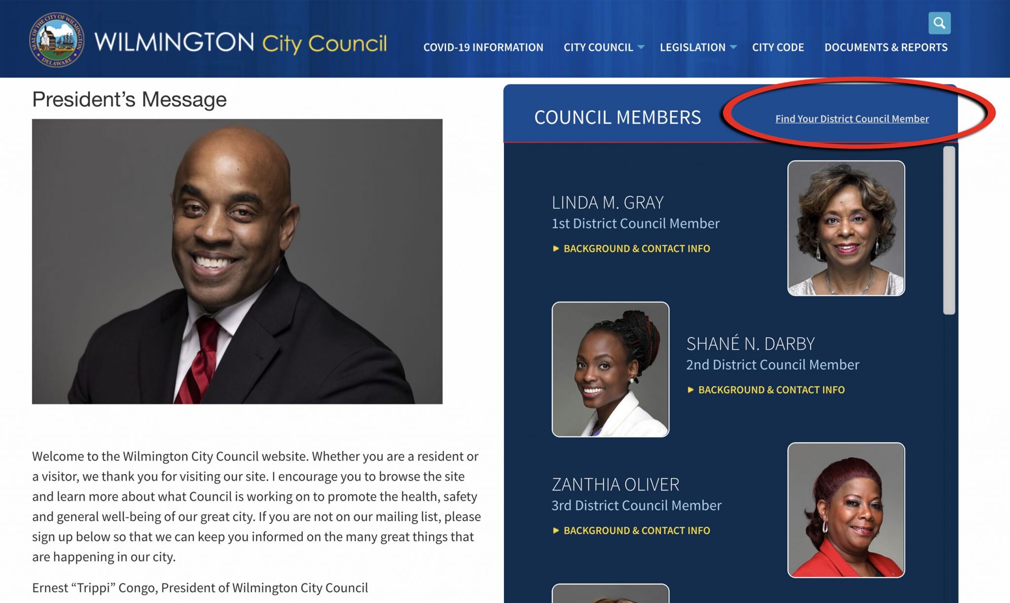 Redistricting & Councilmanic Districts – Wilmington City Council