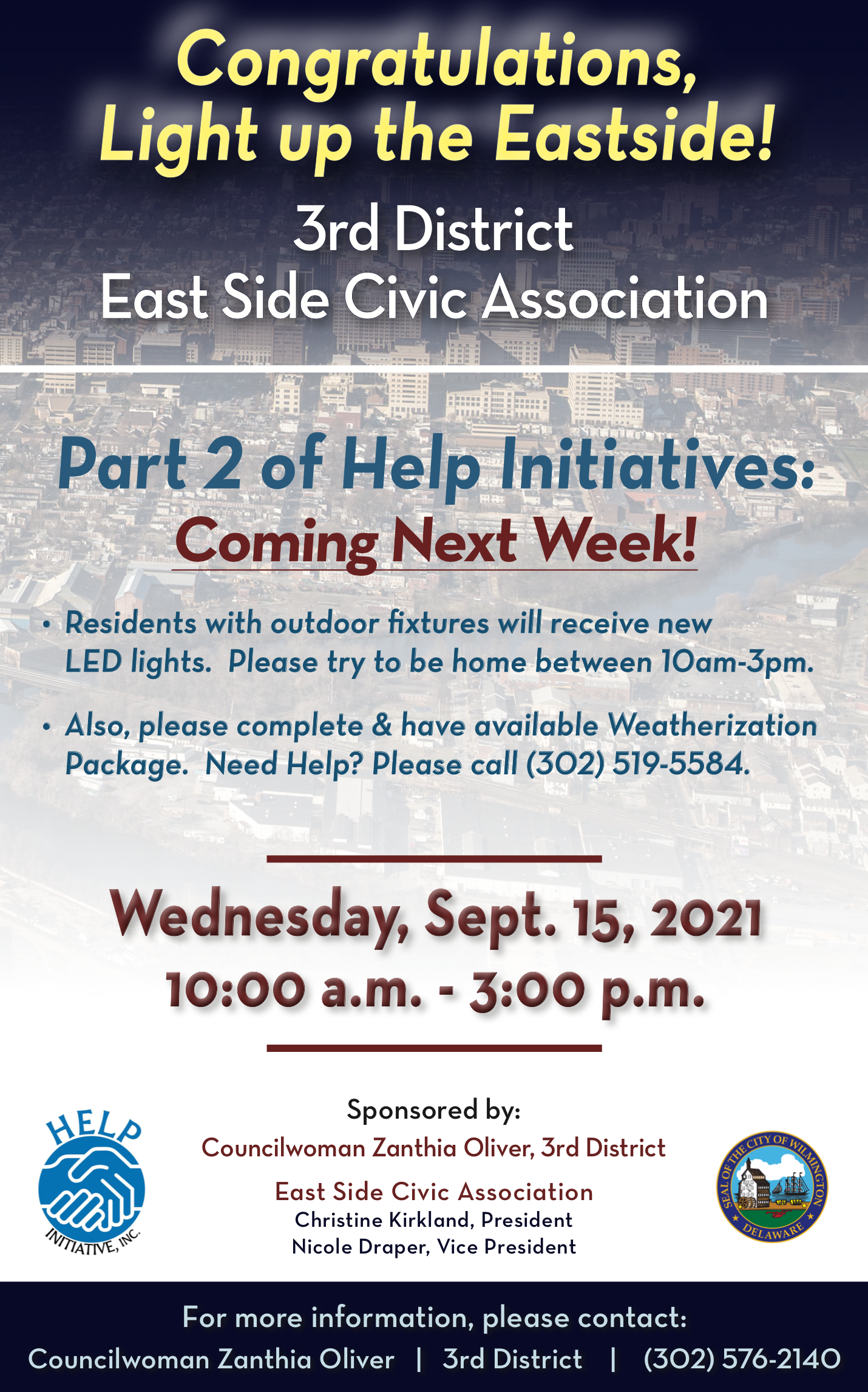 Press Release | Council Member Zanthia Oliver’s 3rd District Light Up ...